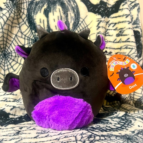 Squishmallows | Toys | Nwt 8 Dent The Dragon Squishmallow Ftm Halloween ...